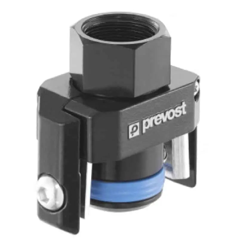 Straight aluminum fitting with tapered female thread for square profil ...